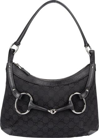 Gucci Crossbody Bags - Gucci GG Monogram Horsebit Shoulder Bag - Gr. unisize - in Bunt - für Damen