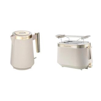 Russell Hobbs Brontë Stone Frühstücksset: Wasserkocher 26751-70 + Toaster 26761-56