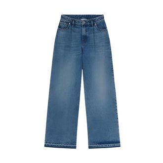 Halfboy Weite Bein Hellblaue Denim Jeans - - Jeans - Damen - Blau - W28