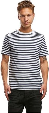 Brandit Haut Manches Longues Homme T-Shirt Manches Courtes Bleu Marine/Blanc XXL