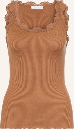 Rosemunde Seidentop Babette Mit Spitze braun