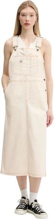 Dickies Femme, Robes, Beige, Taille: 38 FR Robe salopette longue