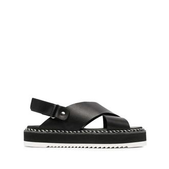 AGL Flat Sandalen - - Shoes - Damen - Schwarzk - 40 EU