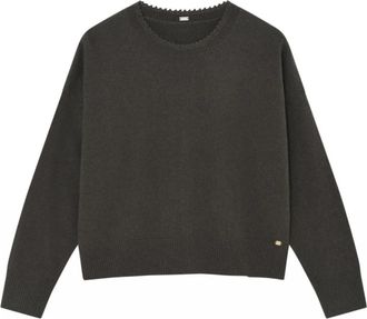 Gustav Rundhals-Strickware - - Knitwear - Damen - Gr&uuml;n - M
