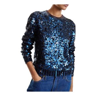 Cynthia Rowley Damen, Strickwaren, Blau, SGr&ouml;&szlig;e