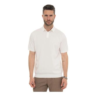 Hindustrie Meta-Cot/Silk Jersey-Poloshirt - - Tops - Herren - Wei&szlig; - 2XL