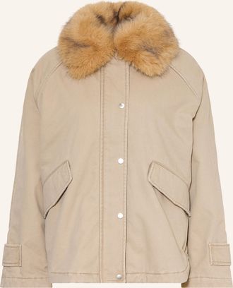 Marc O'Polo Marc Opolo Parka Mit Abnehmbarem Kunstfell-Kragen beige