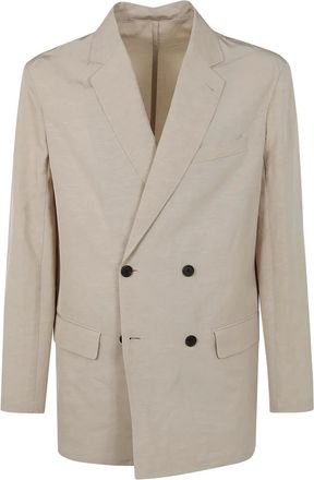 Emporio Armani Homme, Vestes, Beige, Taille: 2XS Blazer Élégant pour Homme