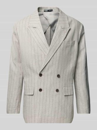 Selected Leinensakko mit Brustleistentasche