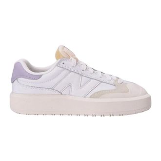 New Balance Femme, Chaussures, Blanc, Taille: 39 1/2 EU Chaussure &agrave; Plateforme en Cuir