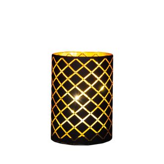 Coen Bakker LED Dekobeleuchtung Stimmungsbeleuchtung f&uuml;r Innen verschiedene Designs 3AA, Farbe:Schwarz Rauten