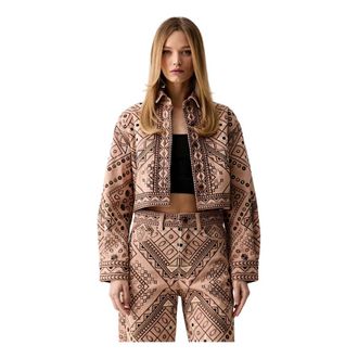 Farm Rio Canva Richelieu Jacke - - Jackets - Damen - Mehrfarbig - M