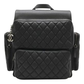 Chanel Pre-owned Sac &agrave; dos en cuir caviar Matelass&eacute; - Femme - Pre-owned - Noir - Taille: ONE Size