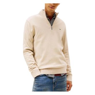 Tommy Jeans Homme, Pulls, Beige, Taille: L Pull zipp&eacute; 1/4