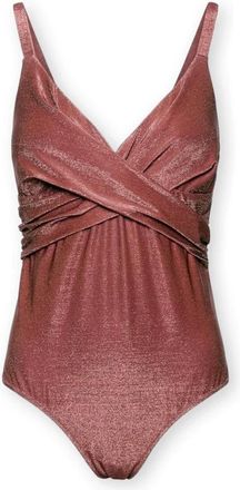 Elena Miro Femme, Maillots de bain, Rouge, Taille: 36 FR Maillot de bain une pi&egrave;ce drap&eacute;