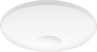 Eglo connect LED Deckenleuchte Voltago-C, 1 flammige Deckenlampe mit Kristall-Effekt, Lichtfarbe (warmweiß - kaltweiß), RGB, dimmbar, Wohnzimmerlampe aus M