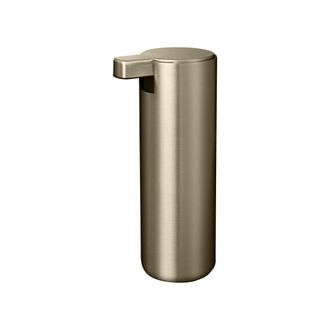 Blomus Seifenspender MODO | Brass | 8L x 6B x 16H cm | 165ml | Handseifenspender Gold | Pumpspender aus Edelstahl | Gummierte Unterseite