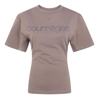 Courr&egrave;ges T-Chemises - Femme - Tops - Brun - Taille: 40 FR