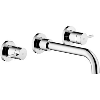 Nobili 3-Loch-Waschtisch-Wandbatterie f&uuml;r Au&szlig;enbereich mit langem Auslauf f&uuml;r Waschbecken. Nobili VELIS VE125298/1ECR Serie Verchromt - Messing