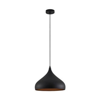 Lindby Suspension Ritana &agrave; intensit&eacute; variable (Moderne) en Noir Aluminium e. a. pour Salon & Salle manger (1 lampe,&agrave; E27), Luminaire Lampe Plafond Plafonnier