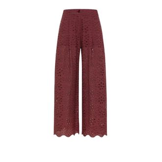 Momoni Stylische Hose - - Trousers - Damen - Rot - L
