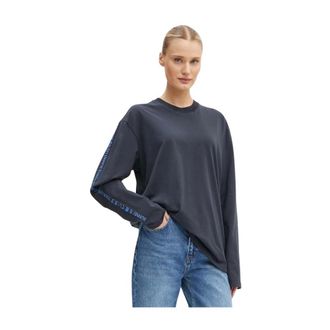 Sunnei Sunnei - Haut Manches Longues en Coton - Femme - Tops - Bleu - Taille: 38 FR