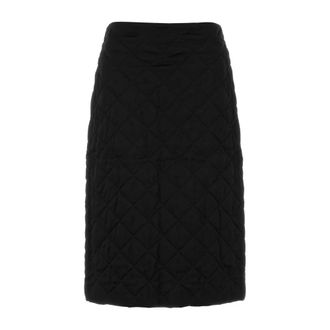Jil Sander Viskose Midirock - - Skirts - Damen - Schwarzk - S