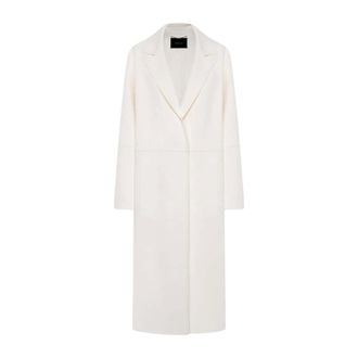 Kiton Manteau en cachemire double &eacute;toffe - Femme - Manteaux - Blanc - Taille: 38 FR