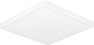 Eglo LED Deckenleuchte Fueva 6, runde Badezimmer Deckenlampe, Badlampe Decke aus Kunststoff in Wei&szlig; und Schwarz, Deckenbeleuchtung warmwei&szlig;-kaltwei&szlig;, IP44,