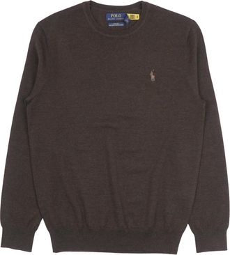 Polo Ralph Lauren Homme, Pulls, Brun, Taille: S Maille ras du cou
