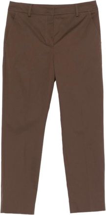 Max Mara Femme, Pantalons, Brun, Taille: 42 FR Cecco Cropped Pantalons