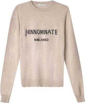 Hinnominate Hinnominate, Femme, Pulls, Beige, Taille: 38 FR Pull pour femme ivoire