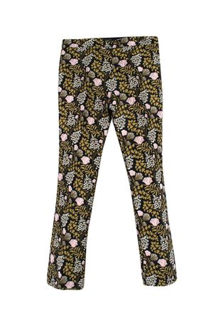 Giambattista Valli Jacquard Floral Printed Trousers Size S