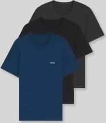 HUGO BOSS T-Shirt-Set mit Logo-Schriftzug im 3er-Pack
