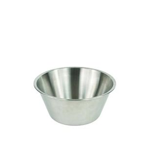 Göbel Bassine à Pâtisserie Fond Plat en Inox 16 cm - Bol à Mélanger Professionnel - Grande Capacité pour Cuisine et Pâtisserie - Résistant et Durable - Comp
