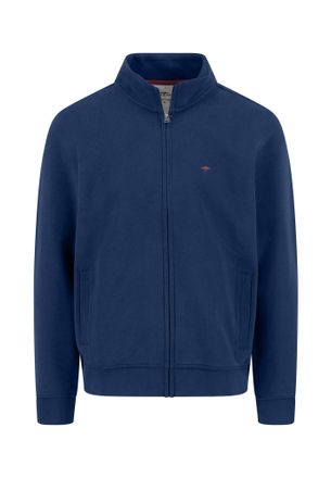 Fynch-Hatton Sweatjacke aus Baumwolle mit Stehkragen und Rei&szlig;verschluss Midnight/XXL
