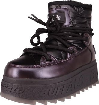 Buffalo Damen Schuhe Stiefeletten Winterstiefel Eliza Snow Boot, Farbe:Schwarz, Schuhgr&ouml;&szlig;e:EUR 39, Artikel:-Black