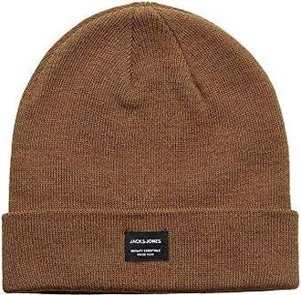 Jack & Jones Jacbart Beanie Bonnet tricoté pour Homme, Rubber, Taille Unique