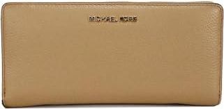 Michael Kors Grand portefeuille continental avec dragonne en cuir pour femme, camel, taille unique