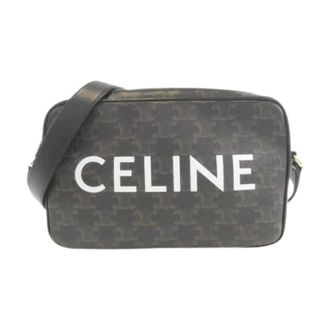 Celine Pre-owned Medium Messenger Triomphe Canvas Calf Shoulder Bag - - Pre-owned - Damen - Braun - ONE SIZE