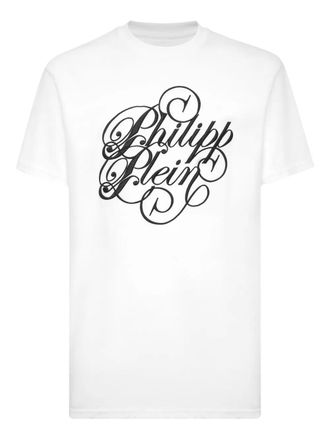 Philipp Plein t-shirt à broderie Plein Coursive - Blanc