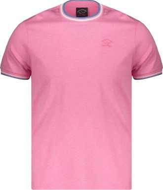 Paul & Shark T-shirt &agrave; manches courtes - Homme - Tops - Rose - Taille: XS