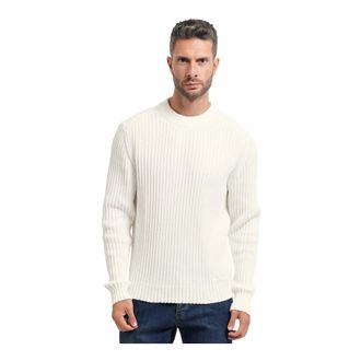 HUGO BOSS Pull col rond - Homme - Pulls - Blanc - Taille: M