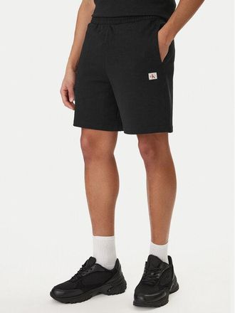 Calvin Klein Jeans Sportshorts Badge LV04RF282G Schwarz Regular Fit
