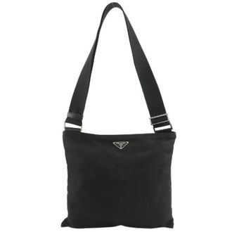 Prada Pre-owned Nylon Schultertasche - - Pre-owned - Damen - Schwarzk - ONE SIZE