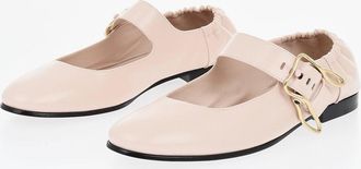 Bottega Veneta Mary-Jane-Ballerinas aus Leder mit Ledersohle Bottega Veneta