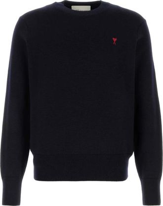 Ami Homme, Pulls, Bleu, Taille: S Ami De Coeur Crewneck Sweater