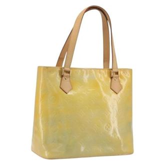 Louis Vuitton Pre-owned Vernis Houston Hand Bag - Femme - Pre-owned - Jaune - Taille: ONE Size