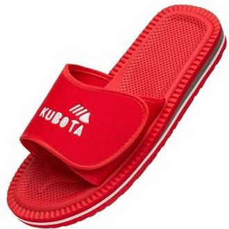 Kubota Claquettes à scratch Femme - Sandales été - Claquettes avec fermeture auto-agrippante - Chaussures pour piscine et plage - Chaussons - Rogue - 39
