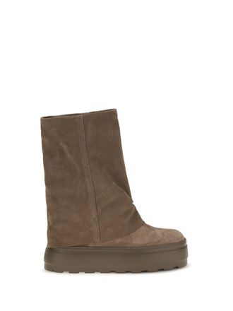 Casadei Suede Double-Face Boots - Brown